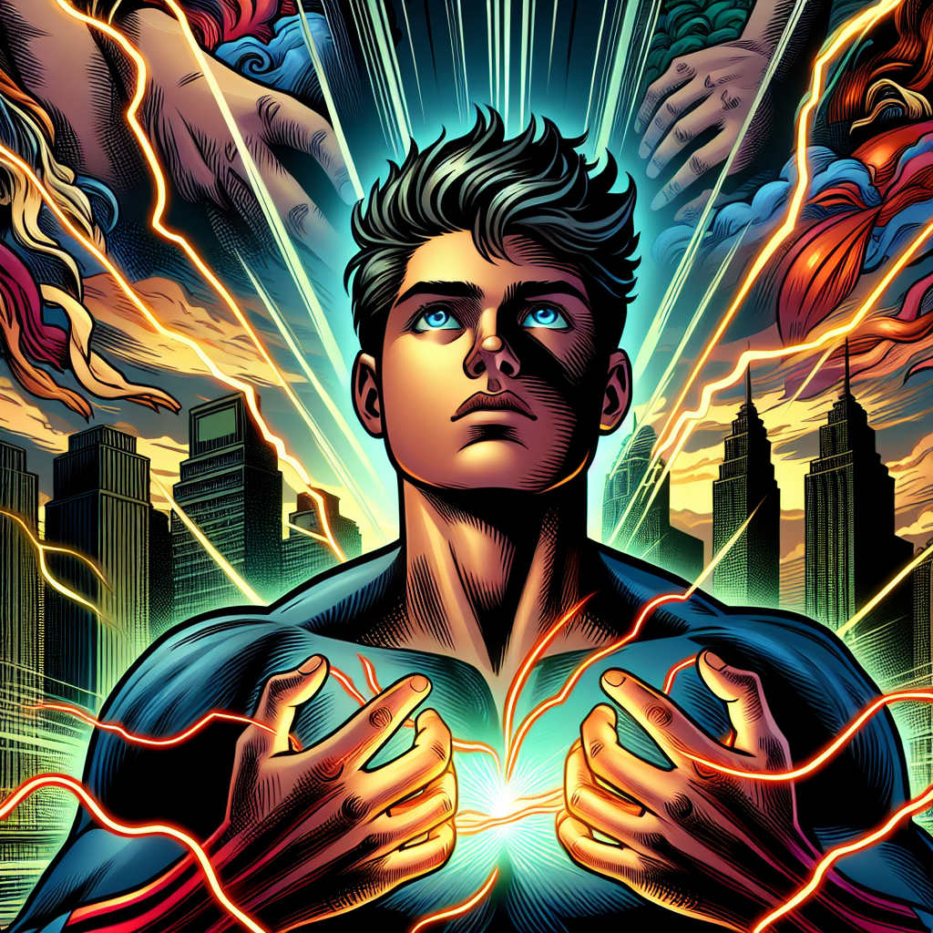 Free Comics Template | American Superhero Comic Style of - LlamaGen.Ai