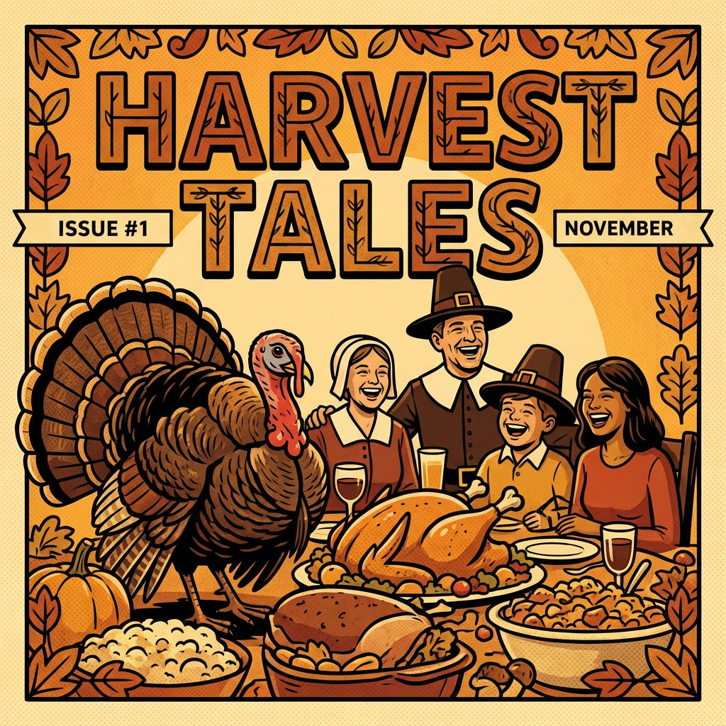 Thanksgiving Comic Template | Create AI Comics - LlamaGen