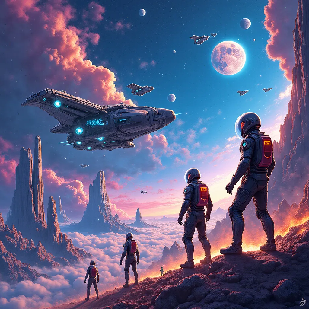 Sci-Fi Manhwa Style | Futuristic Korean Comics | High-Tech Art Comic ...