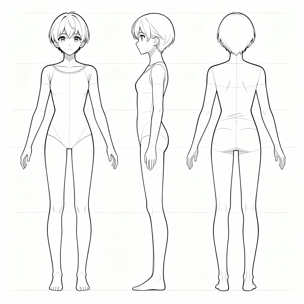 Free AI Character Sheet Generator Online — 3-View Anime Sheets