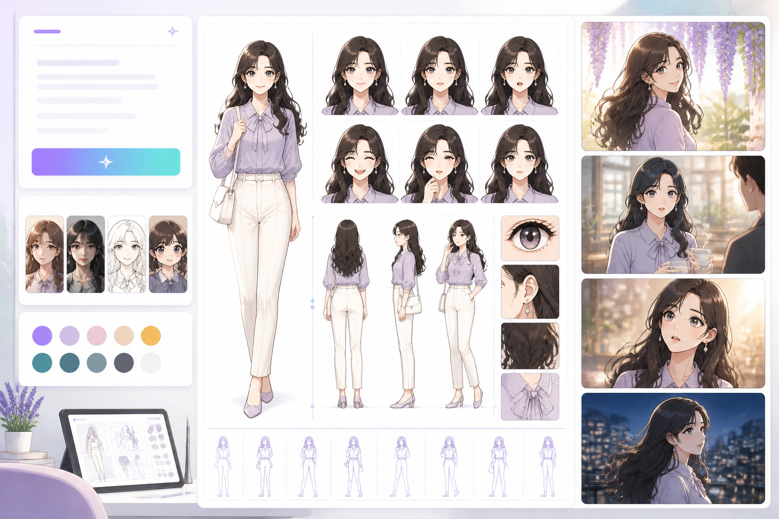 Webtoon Character Generator | Create Consistent Webtoon Characters